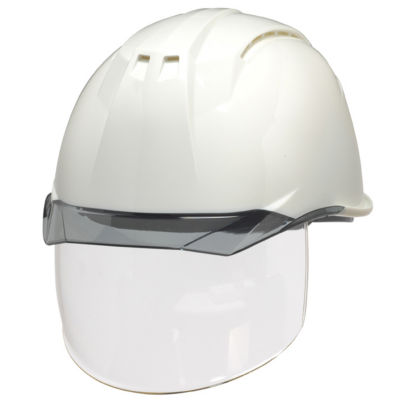 PC樹脂製ヘルメットAP11-CSW型（通気孔付・透明バイザー・シールド面付・雨垂れ防止溝付・衝撃吸収ライナー付） | DICプラスチック | MISUMI-VONA【ミスミ】